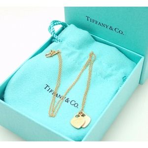 Tiffany & Co. | Jewelry | Tiffany Return To Tiffany Double Heart Pink ...